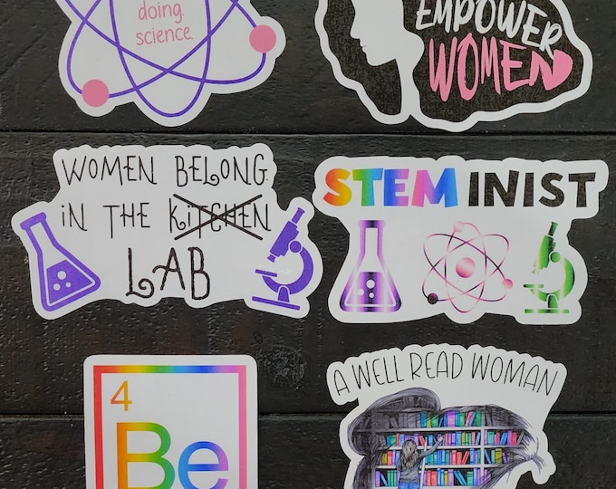 Women in STEM Stickers - Each or Buy the Set and Get One Free - Etsy