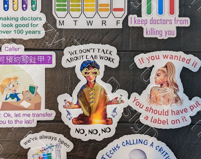 Lab Tech Decal - Etsy