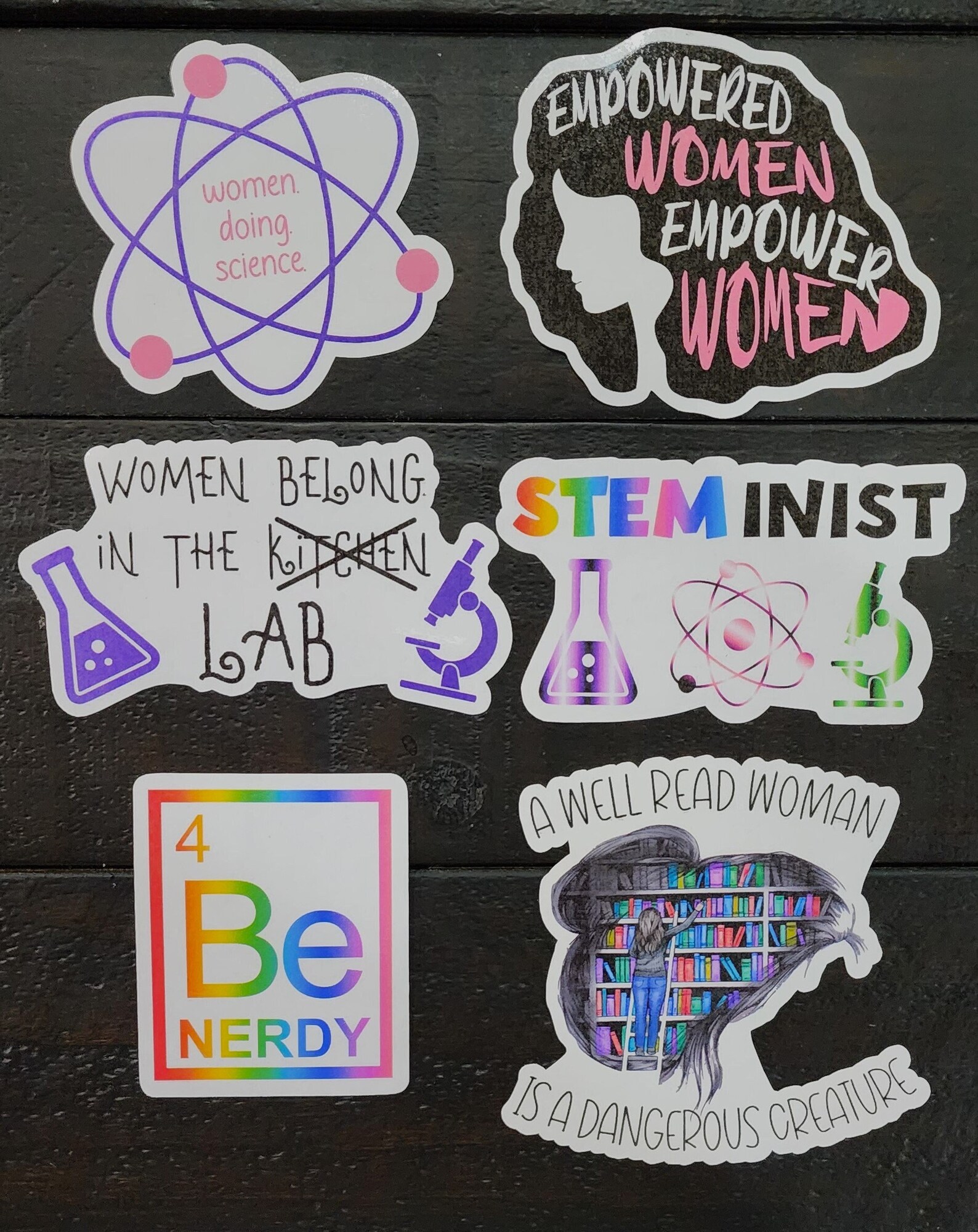Women in STEM Stickers - Each or Buy the Set and Get One Free - Etsy
