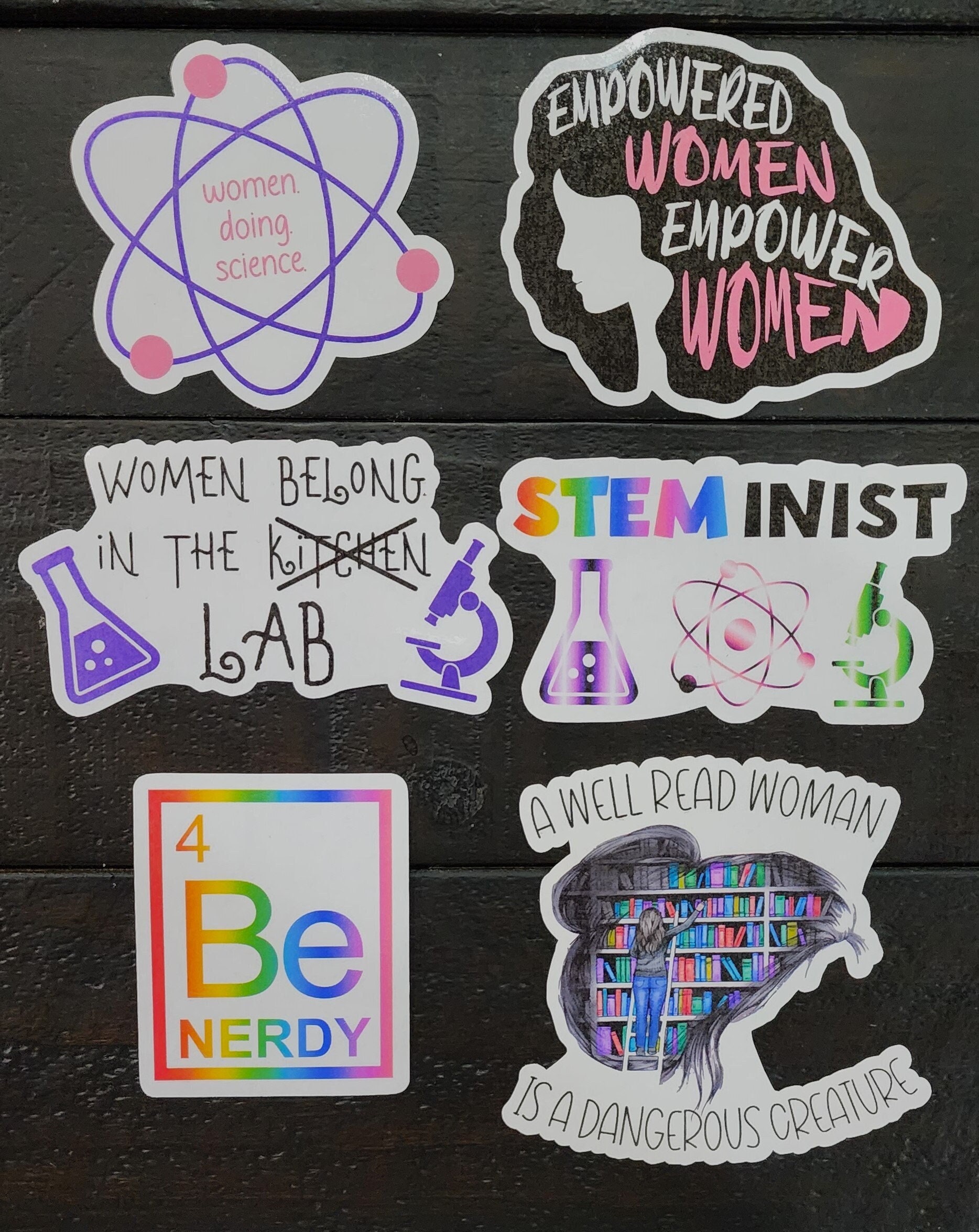 Women in STEM Stickers - Each or Buy the Set and Get One Free - Etsy