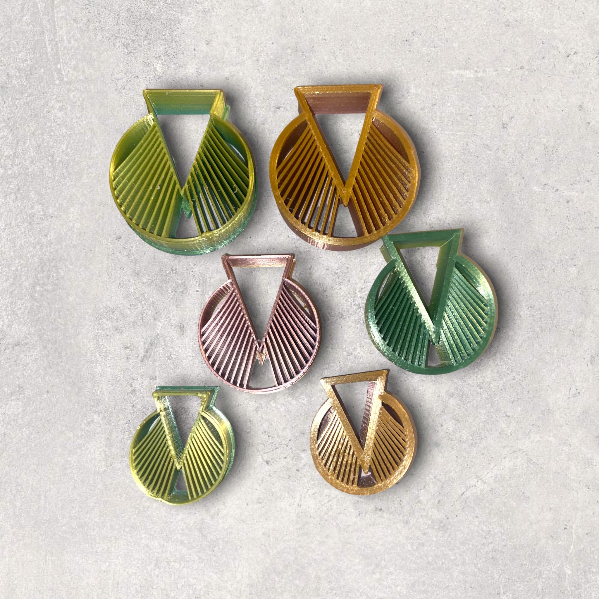 Geometric Embossed Clay Cutter Polymer Clay Shape Cutter | Etsy