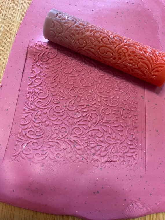 Floral Texture Roller Clay Roller I Pottery Roller I Polymer | Etsy
