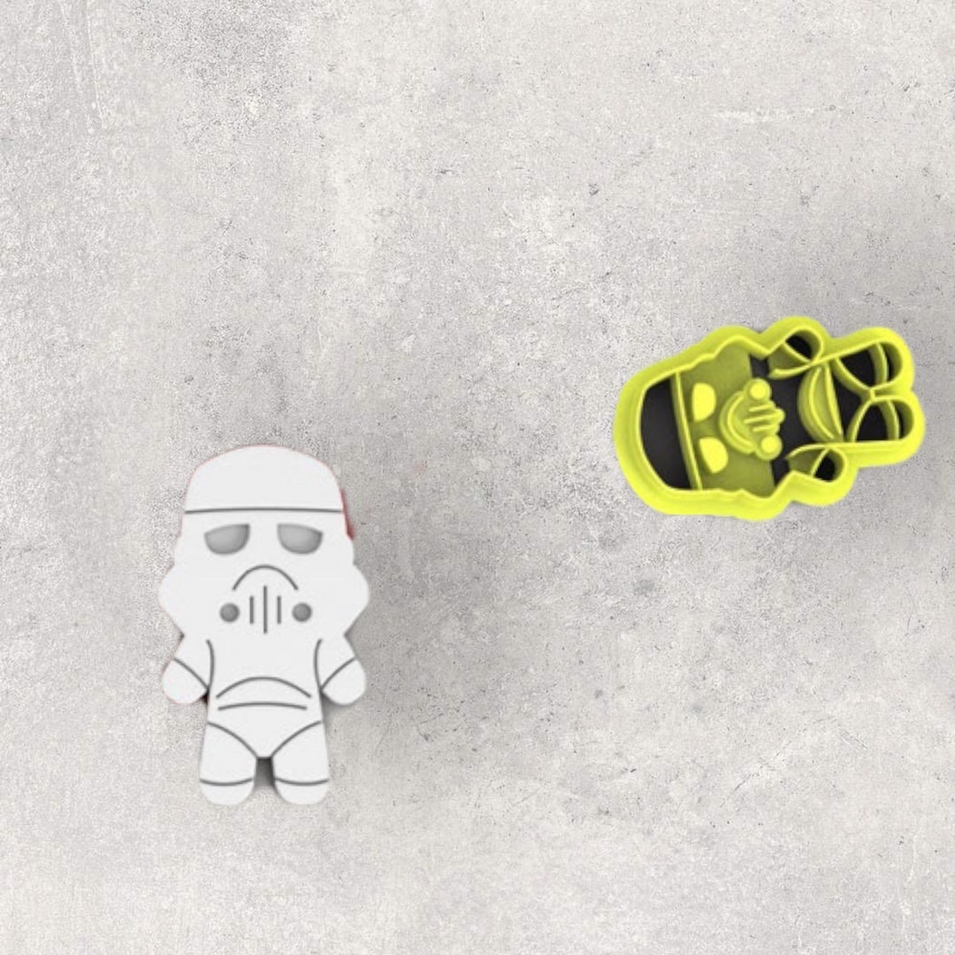 Christmas Gingerbread Stormtrooper Clay Cutter| Polymer Clay Shape ...