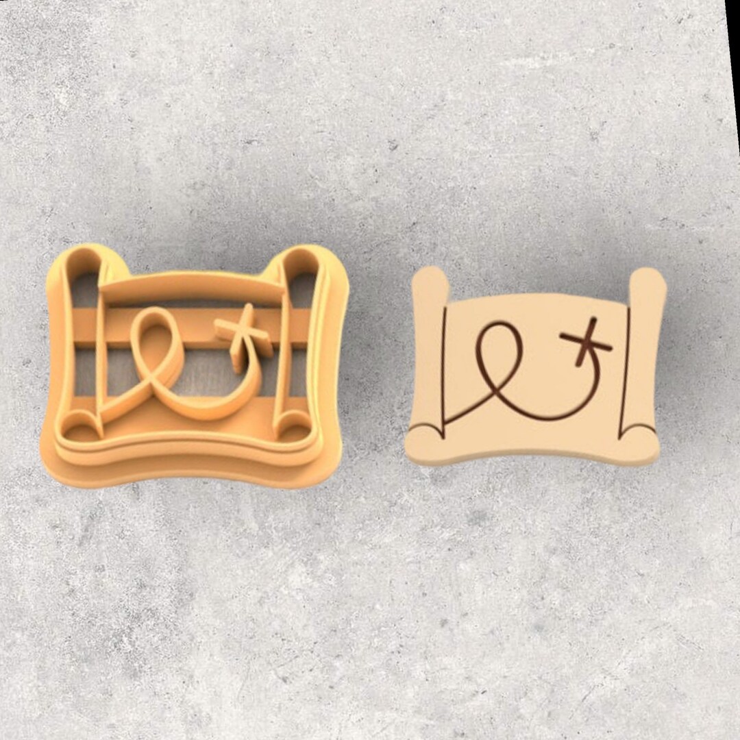 Treasure Map Clay Cutter| Polymer Clay Shape Cutter | Embossing Cutter ...