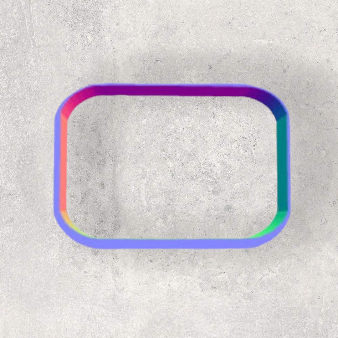 Rounded Rectangle Clay Cutter| Polymer Clay Shape Cutter | Embossing ...