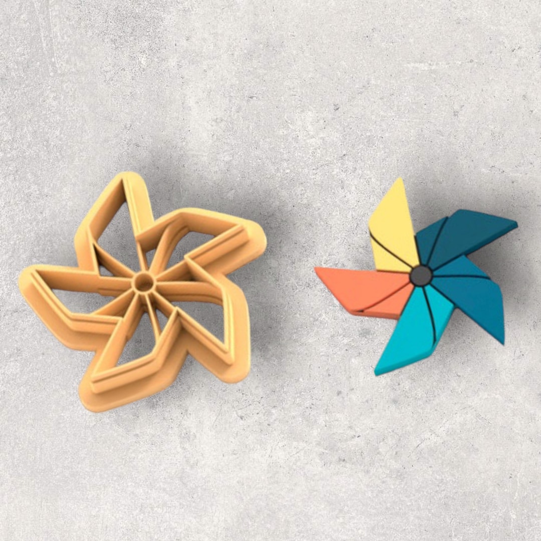 Pinwheel Clay Cutter| Polymer Clay Shape Cutter | Embossing Cutter ...