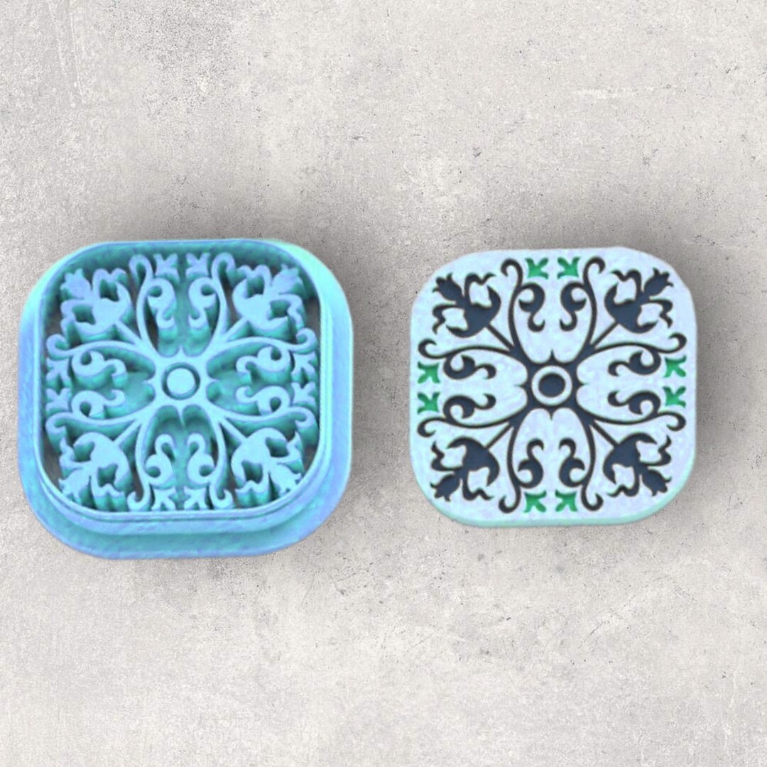 Moroccan Tile Clay Cutter| Polymer Clay Shape Cutter | Embossing Cutter ...