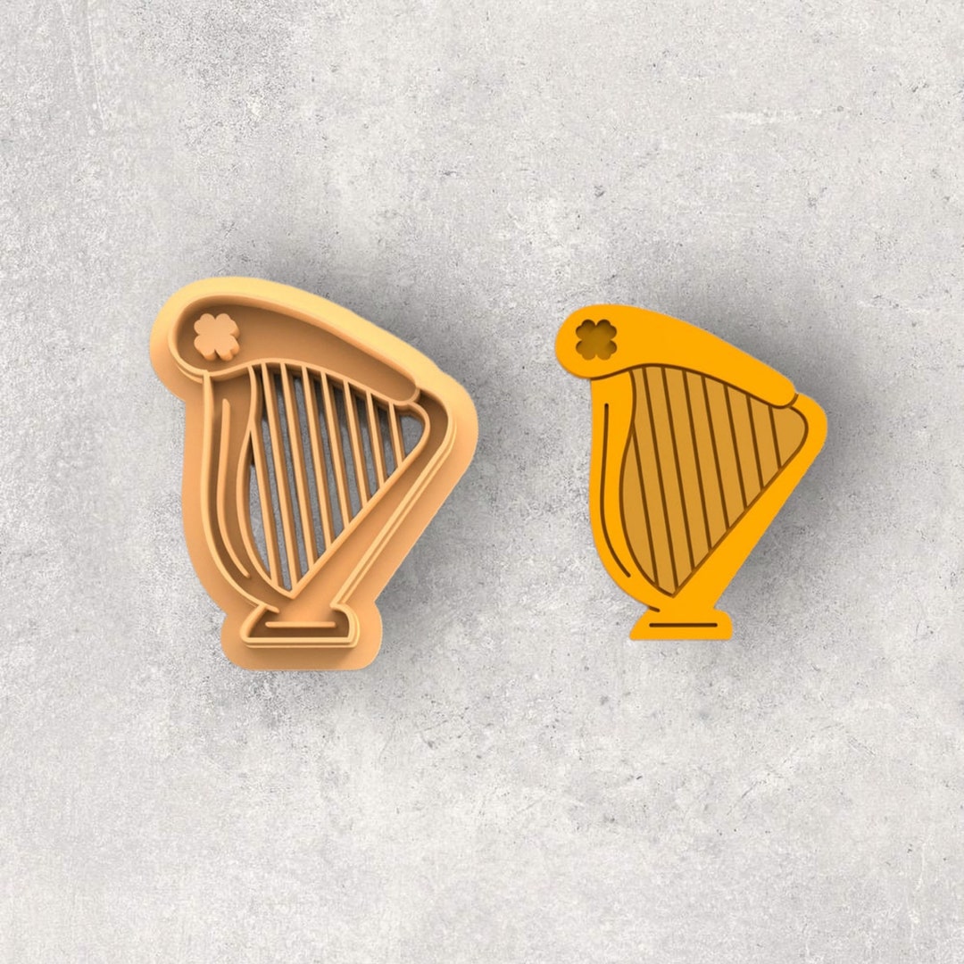 St. Patrick’s Day Leprechaun Harp Clay Cutter| Polymer Clay Shape ...