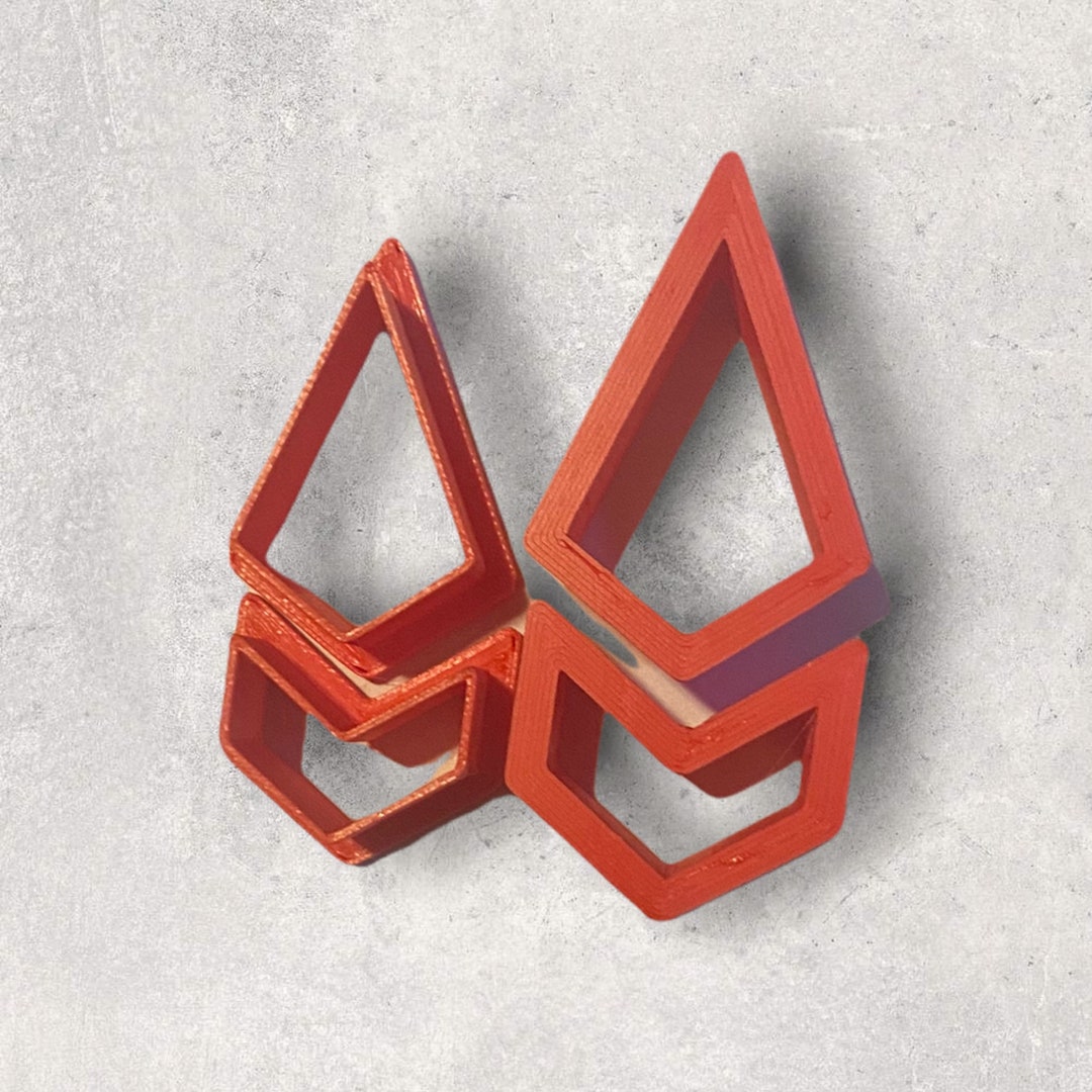 Polygon 2 Piece Clay Cutter Set | Polymer Clay Shape Cutter | Embossing ...