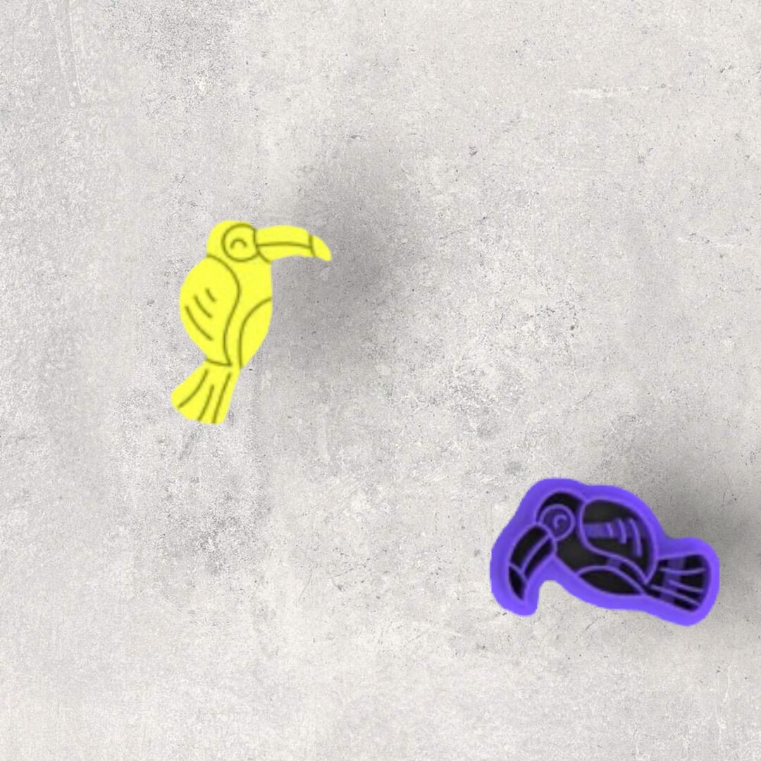 Toucan Embossed Clay Cutter| Polymer Clay Shape Cutter | Embossing ...