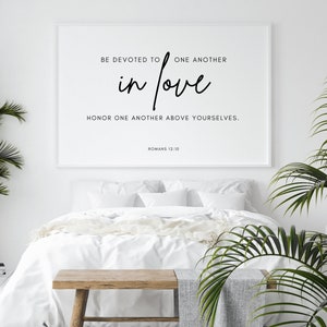 Be Devoted to One Another in Love, Bible Verses Printable, Romans 12:10 ...