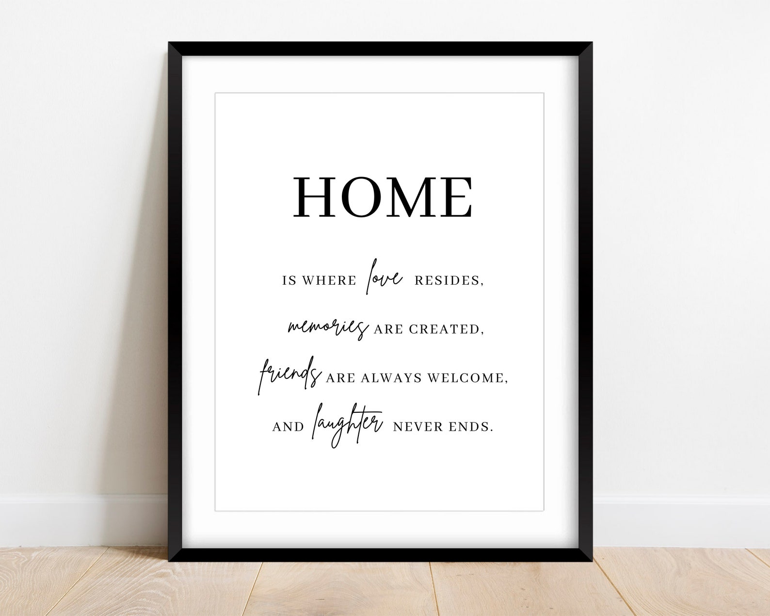 Home is Where Love Resides SVG, Family Room Decor, Living Room Wall Art ...