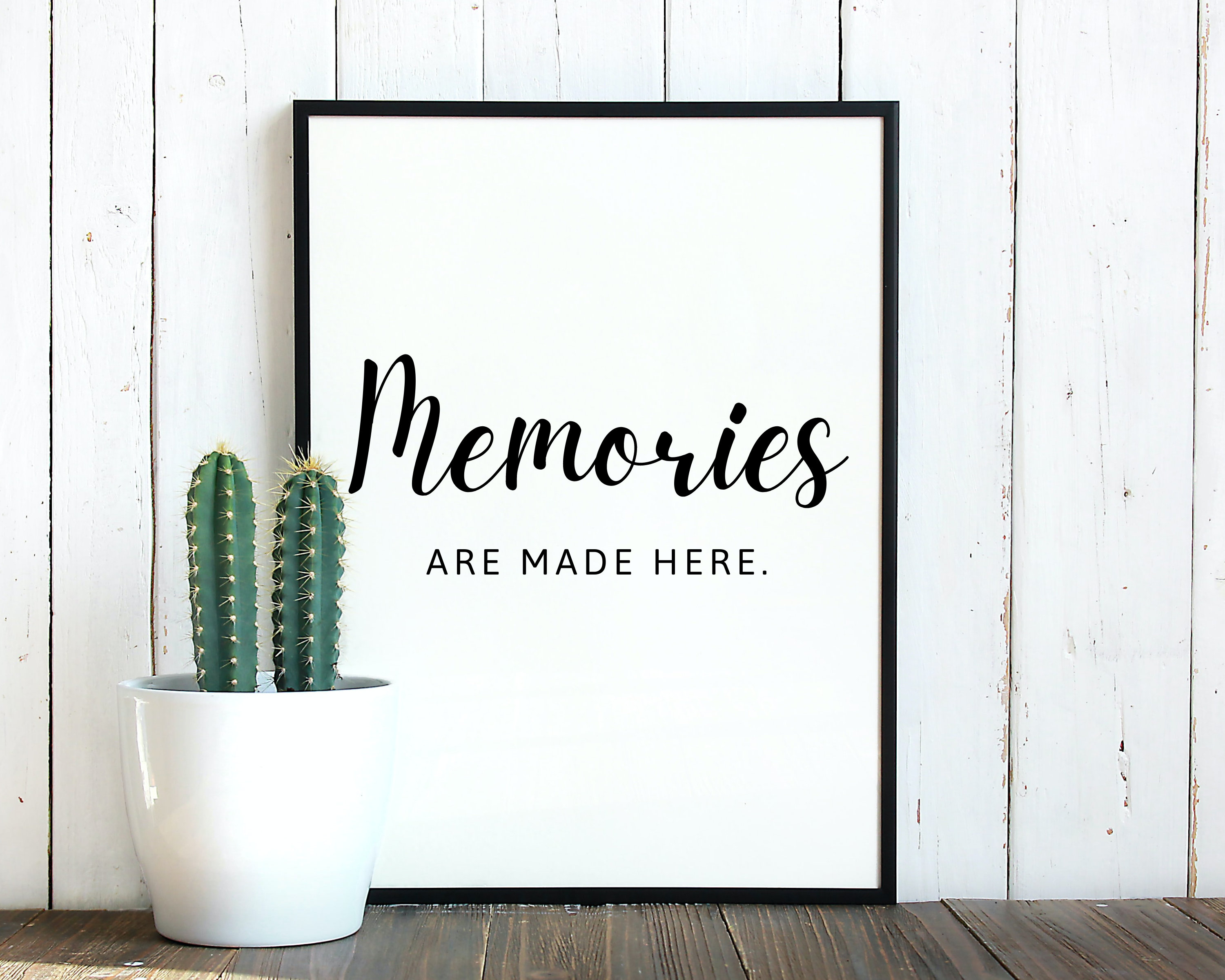 Memories Are Made Here PRINTABLE Wall Art, Family Bedroom Decor, Family ...