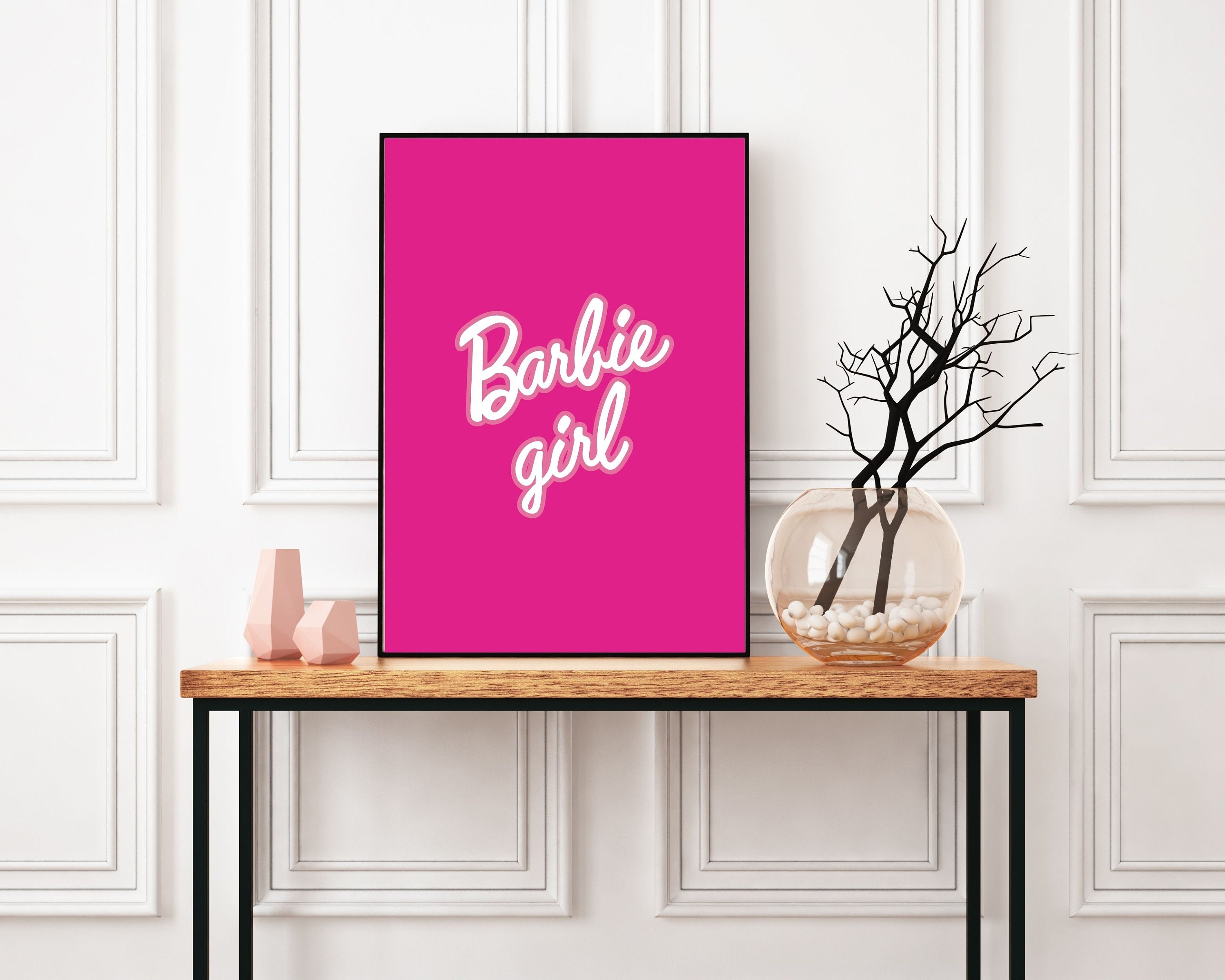 Barbie Inspired Wall Art Barbie Poster Barbie Print Pretty - Etsy