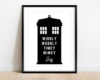 Printable Tardis Poster - Etsy