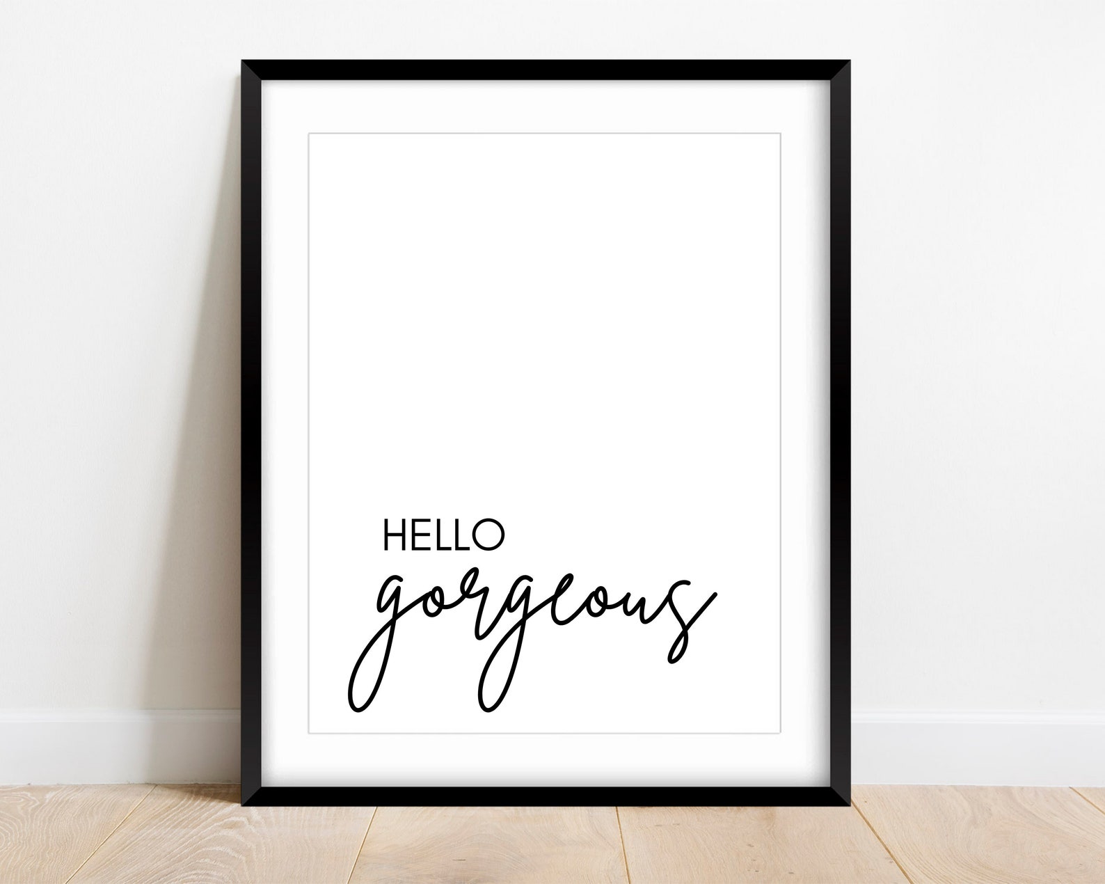 Hello Gorgeous Sign, Vanity Sign, Girly Wall Art, Dorm Decor, Art for ...