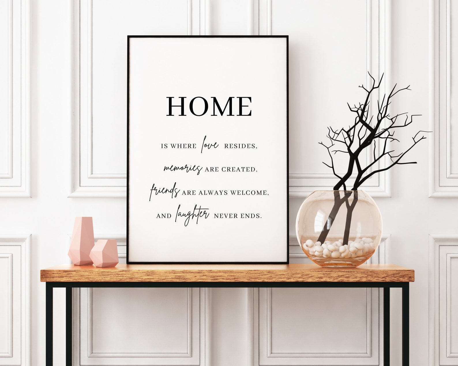 Home is Where Love Resides SVG, Family Room Decor, Living Room Wall Art ...