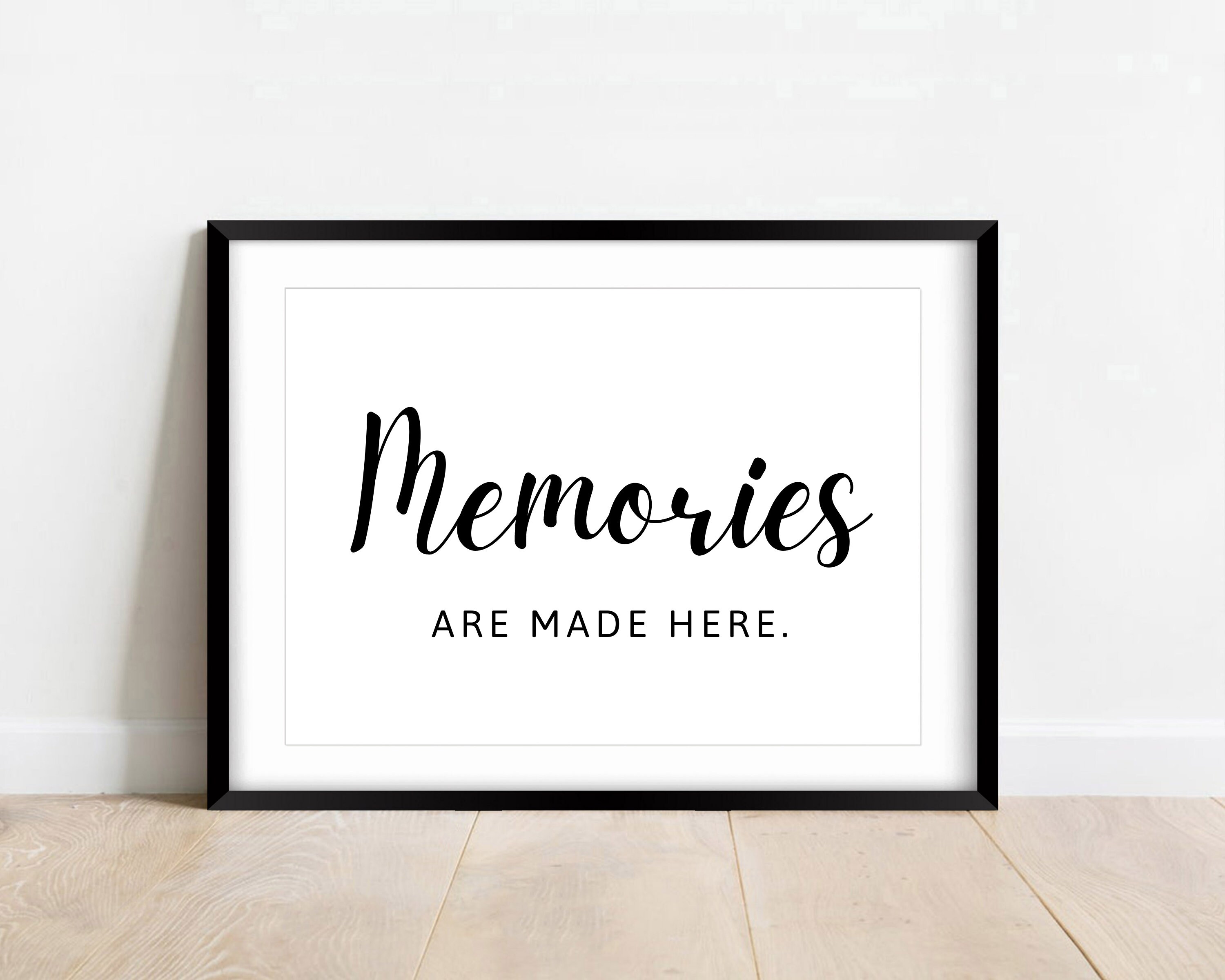 Memories Are Made Here PRINTABLE Wall Art, Family Bedroom Decor, Family ...