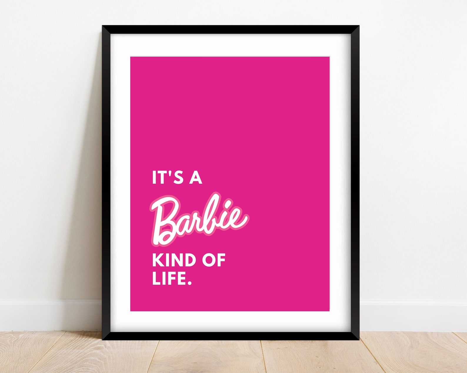 Barbie Inspired Wall Art Barbie Poster You Can Be Anything - Etsy