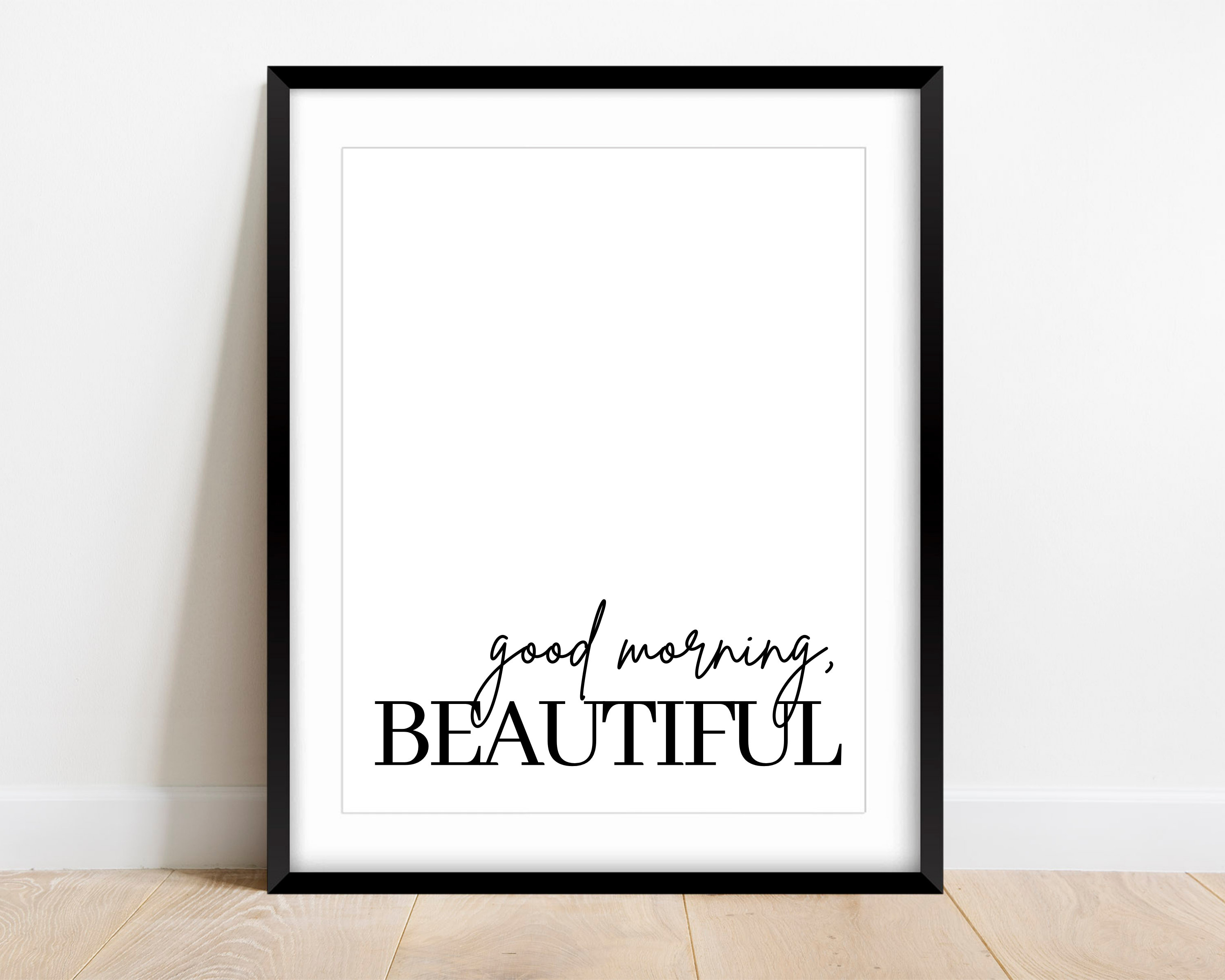 Good Morning Beautiful Sign Good Morning Wall Art Good - Etsy