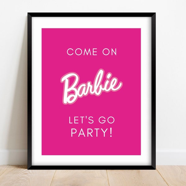 Come on Barbie Lets Go Party Poster - Etsy