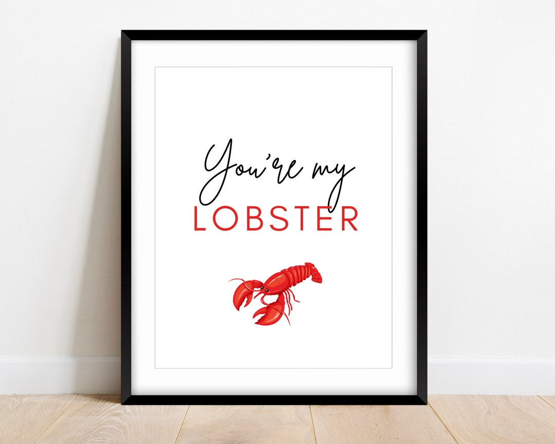 Friends TV Show, You're My Lobster Print, Ross Gellar Quote, Friends ...