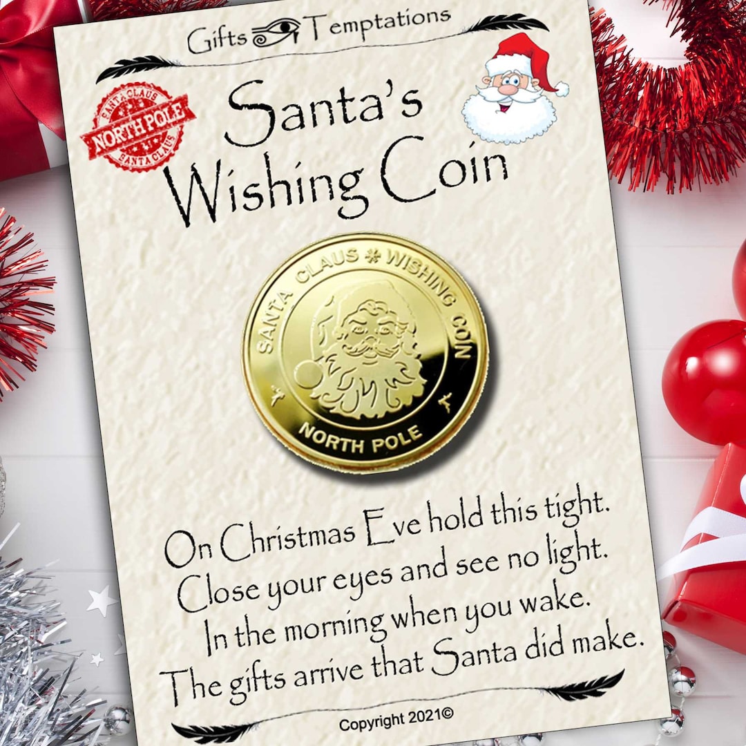 Christmas Eve Santas Wish Coin Stocking Filler Box - Etsy UK