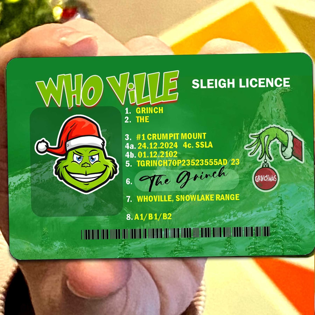 Grinch Lost Sleigh Licence - Etsy