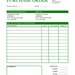 Purchase Order Template | 4 Color Options | Zip File | EDITABLE ...