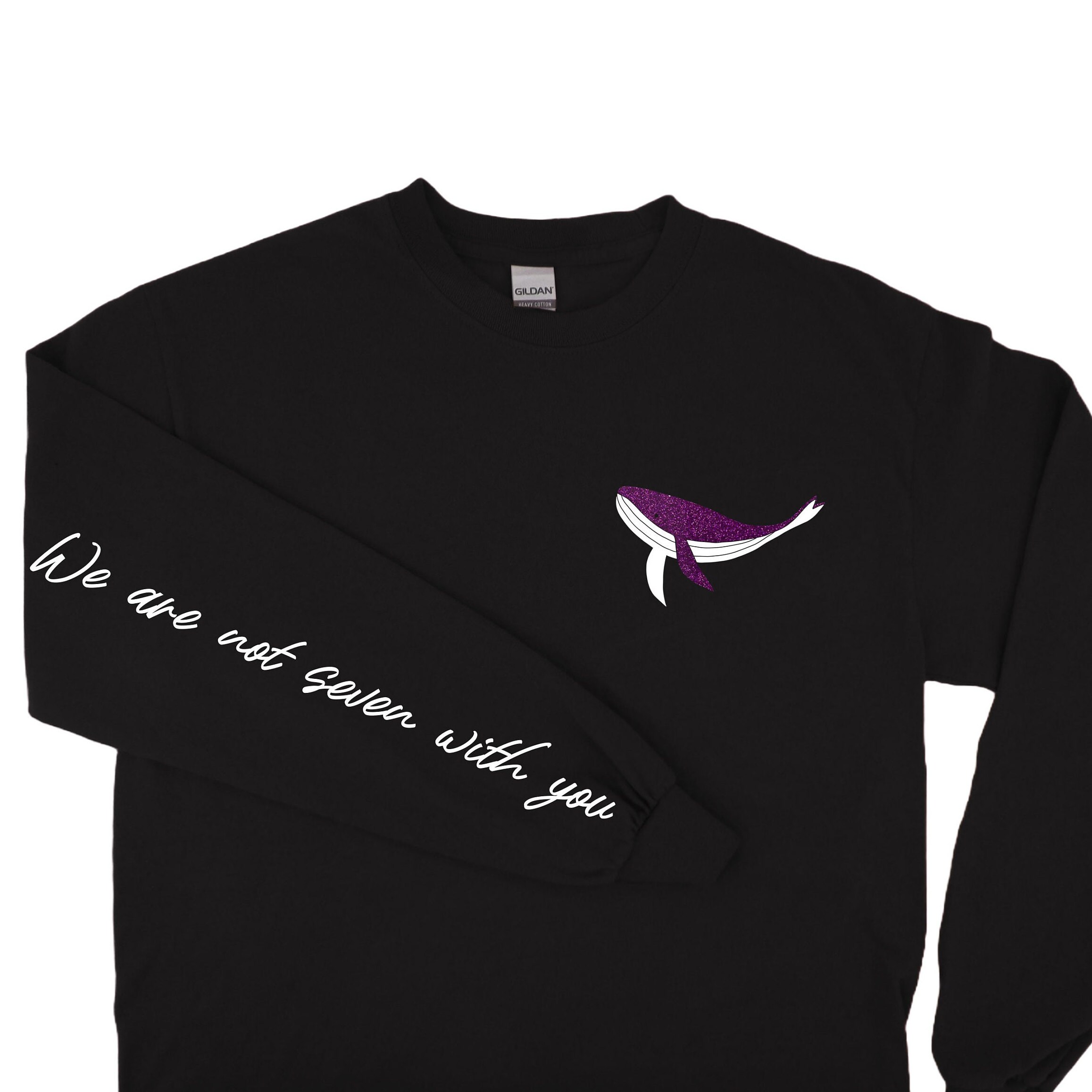 Bulletproof the Eternal Purple Whale Long Sleeve Sweatshirt - Etsy