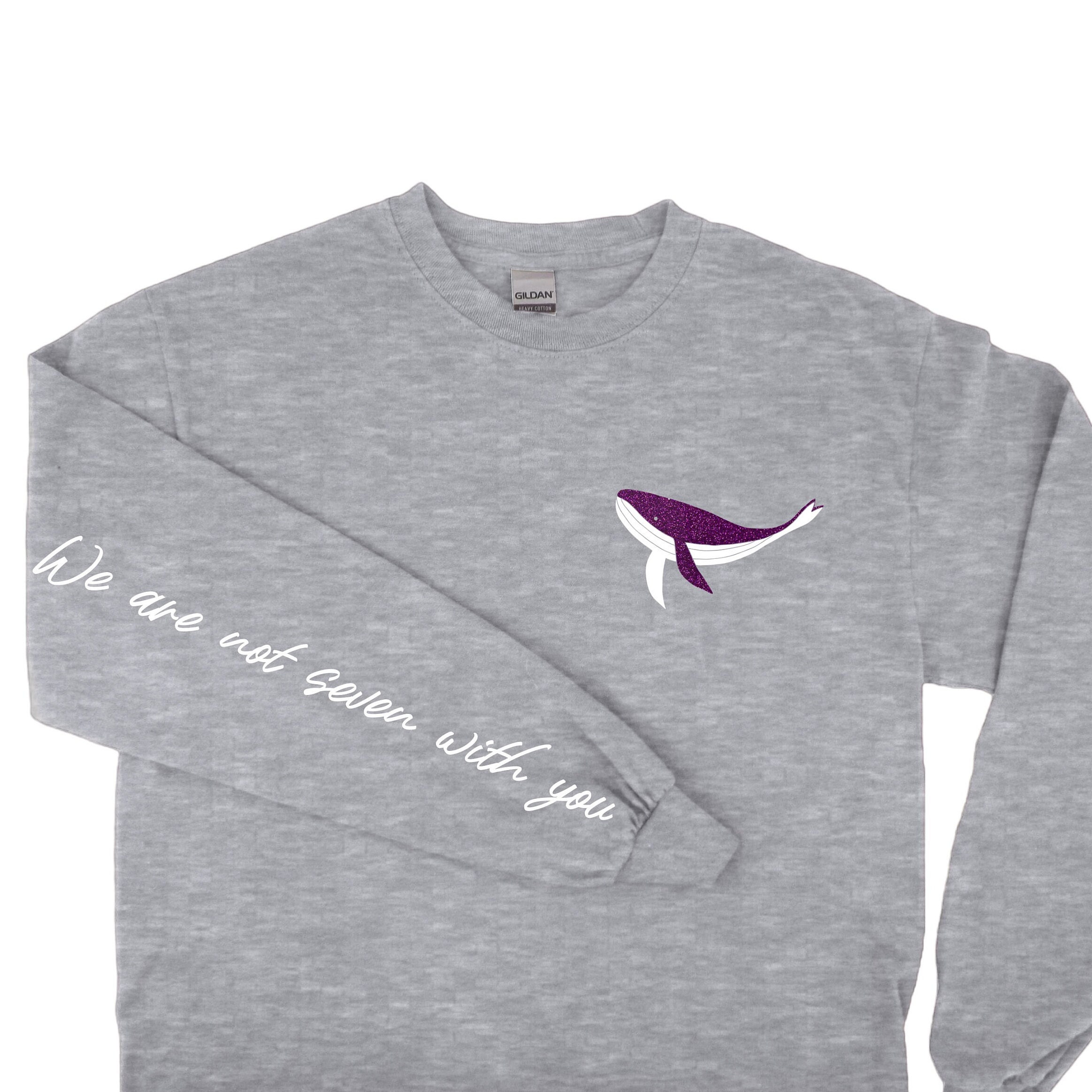 Bulletproof the Eternal Purple Whale Long Sleeve Sweatshirt - Etsy
