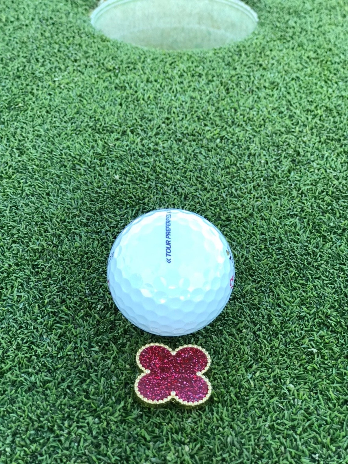 Clover Luxury Golf Ball Marker With Hat Clip. Golf Accessories - Etsy