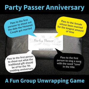 Party Passer Anniversary Party, a Group Unwrapping Game - Etsy