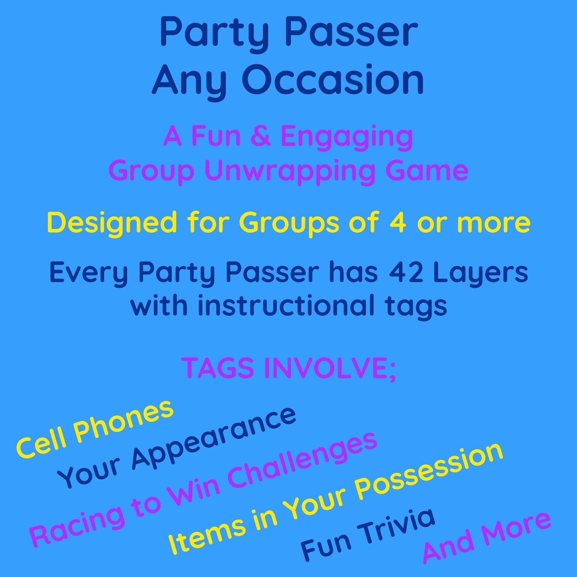 Party Passer Any Occasion a Group Unwrapping Game - Etsy