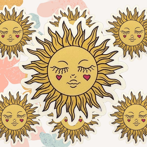 Sun Stickers - Etsy