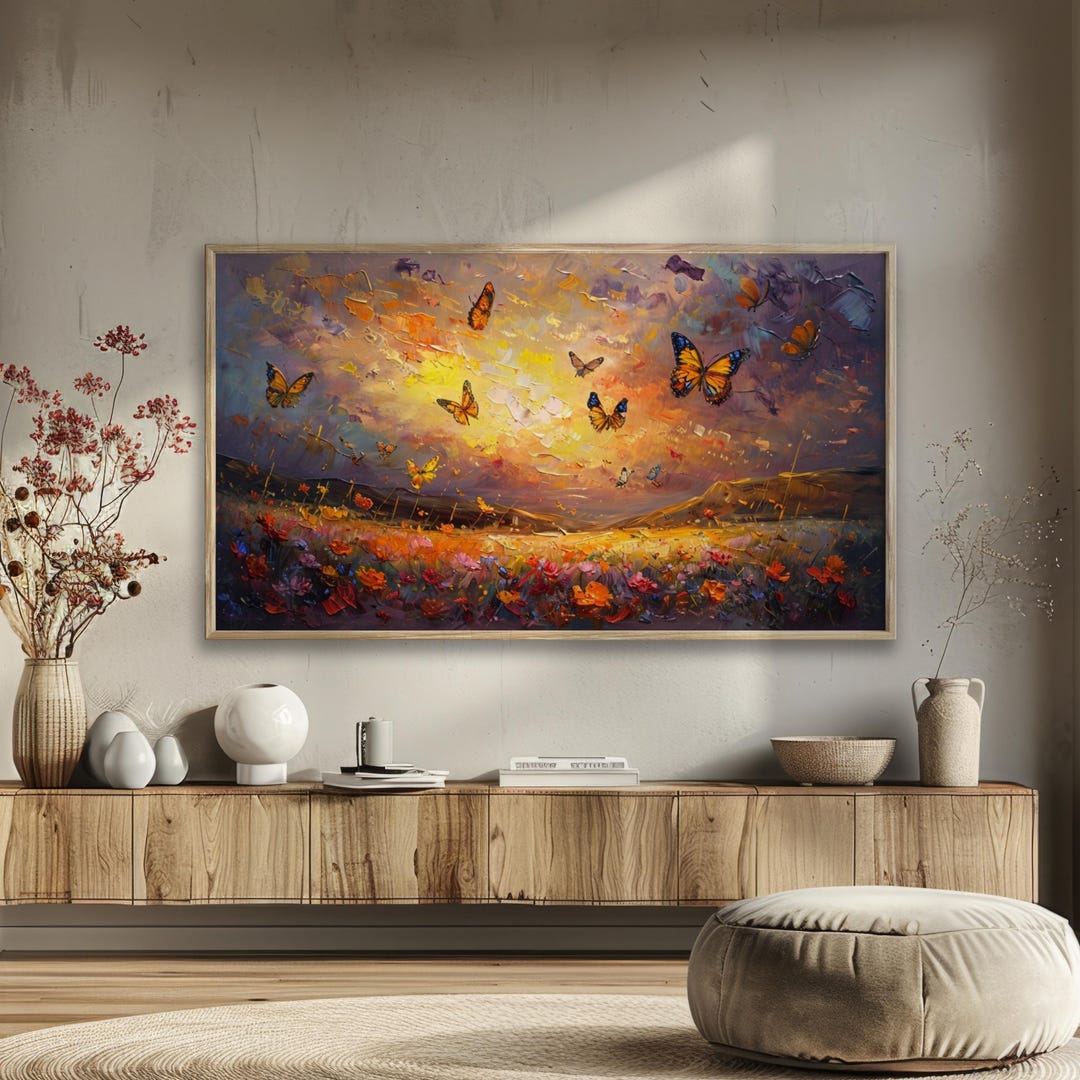 Samsung Butterfly Tv Frame Art - Etsy