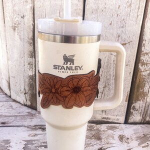 Stanley 40oz Leather Cup Sleeve Wrap- Leather Tumbler Sleeve- CUP NOT ...