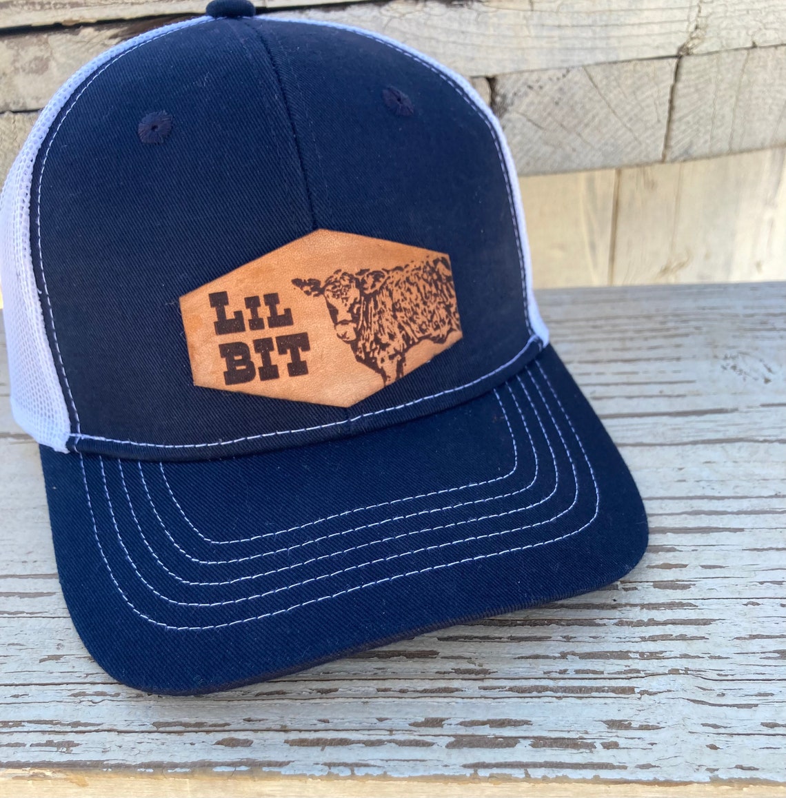 Leather Patch Kids Cap Childrens Trucker Hat Western Kids | Etsy