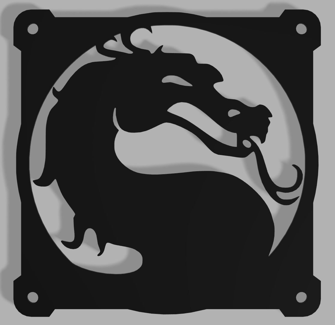 Fan Cover Shield Mortal Kombat LOGO History 120mm Computer/pc - Etsy
