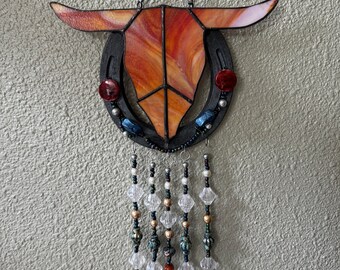 Handmade Horseshoe Stained Glass Suncatcher - Etsy