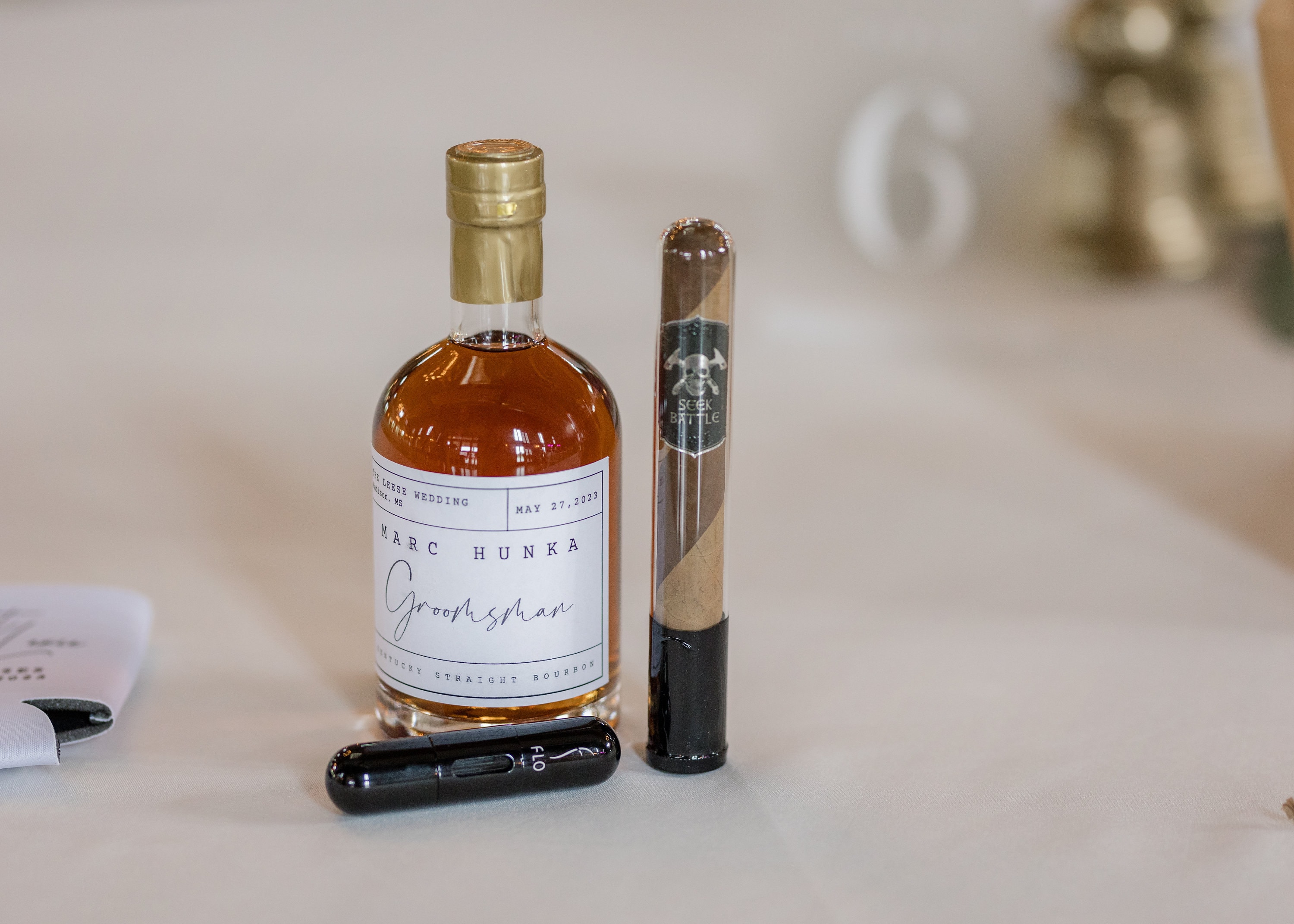 Wedding Groomsmen Bourbon Bottle Template for CANVA Groomsman Proposal ...