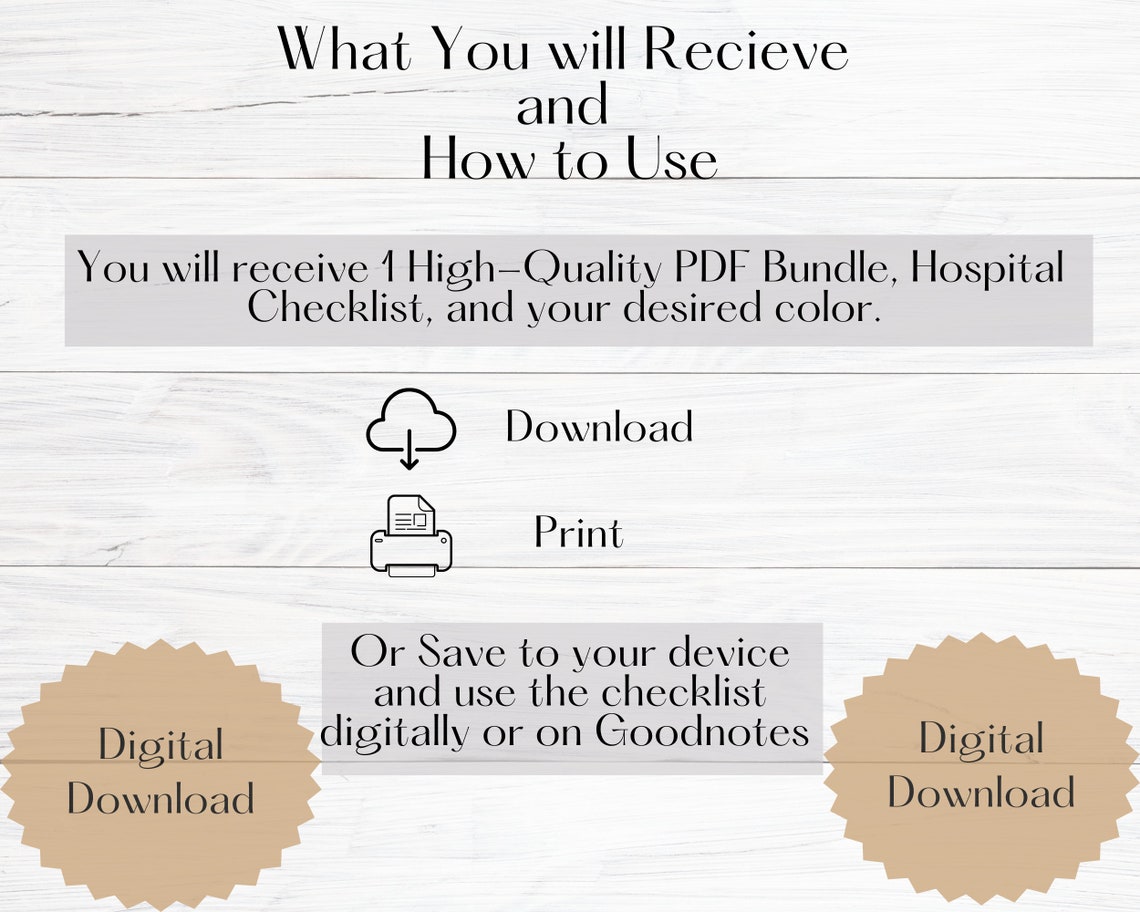 Labor and Delivery Hospital Bag Checklist, First Time Mom Checklist ...