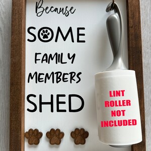 Lint Roller Sign and Leash Holder Sign BUNDLE Farmhouse Decor Pet Sign ...