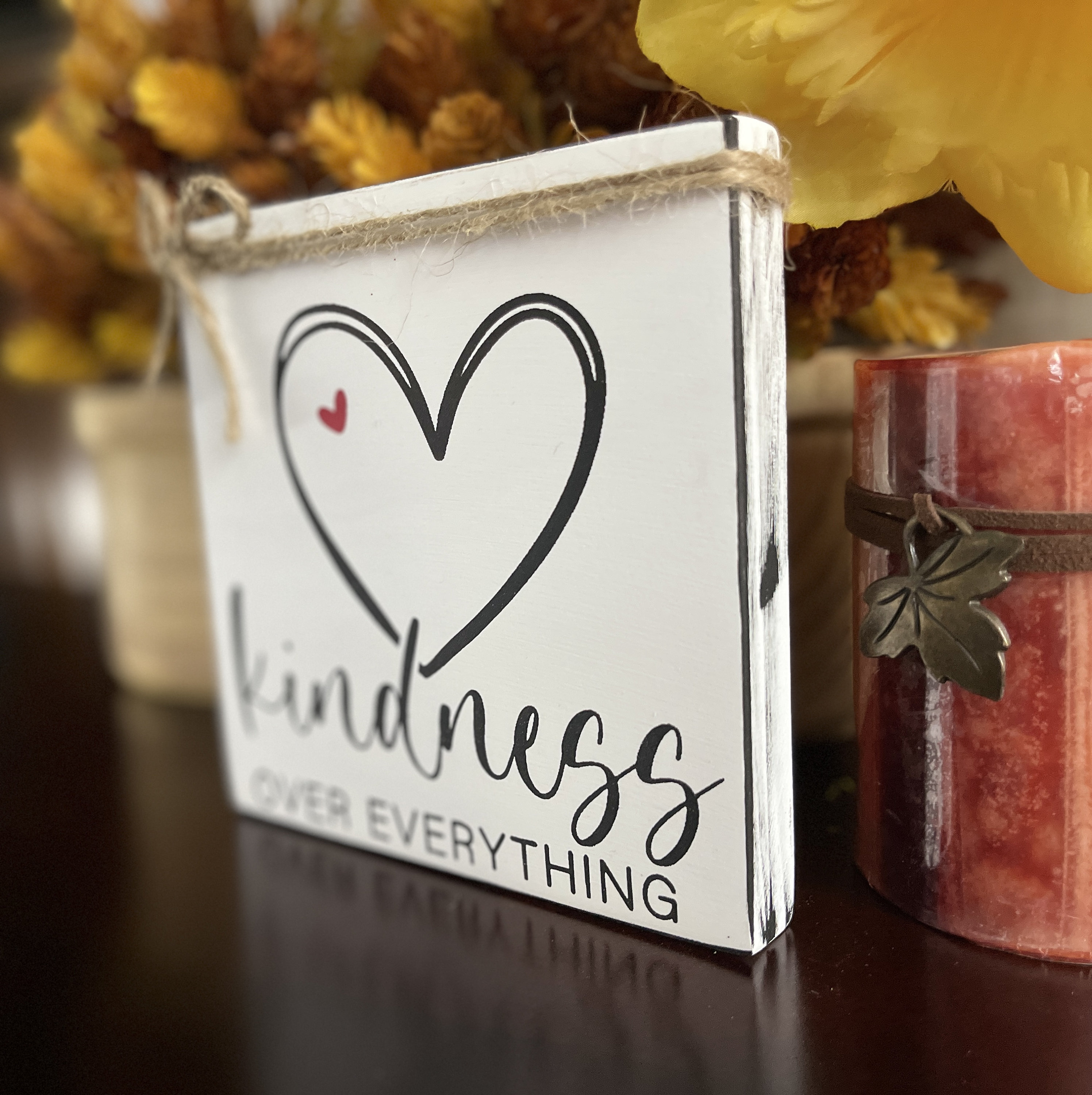 Kindness Over Everything Sign Farmhouse Decor Wood Sign - Etsy