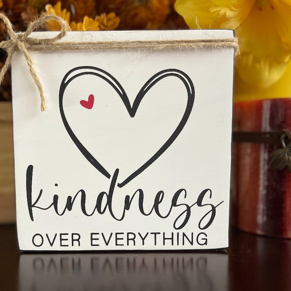 Kindness Wood Sign - Etsy