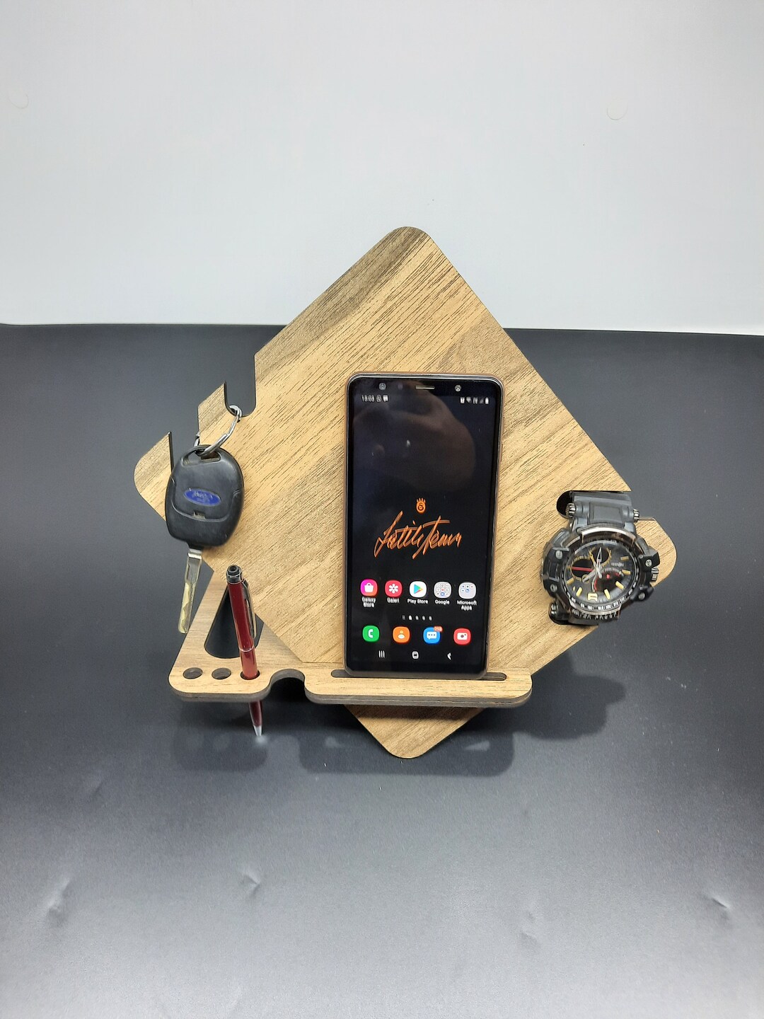 Multi-functional Phone Stand and Desk Organizer 3mm MDF - Etsy