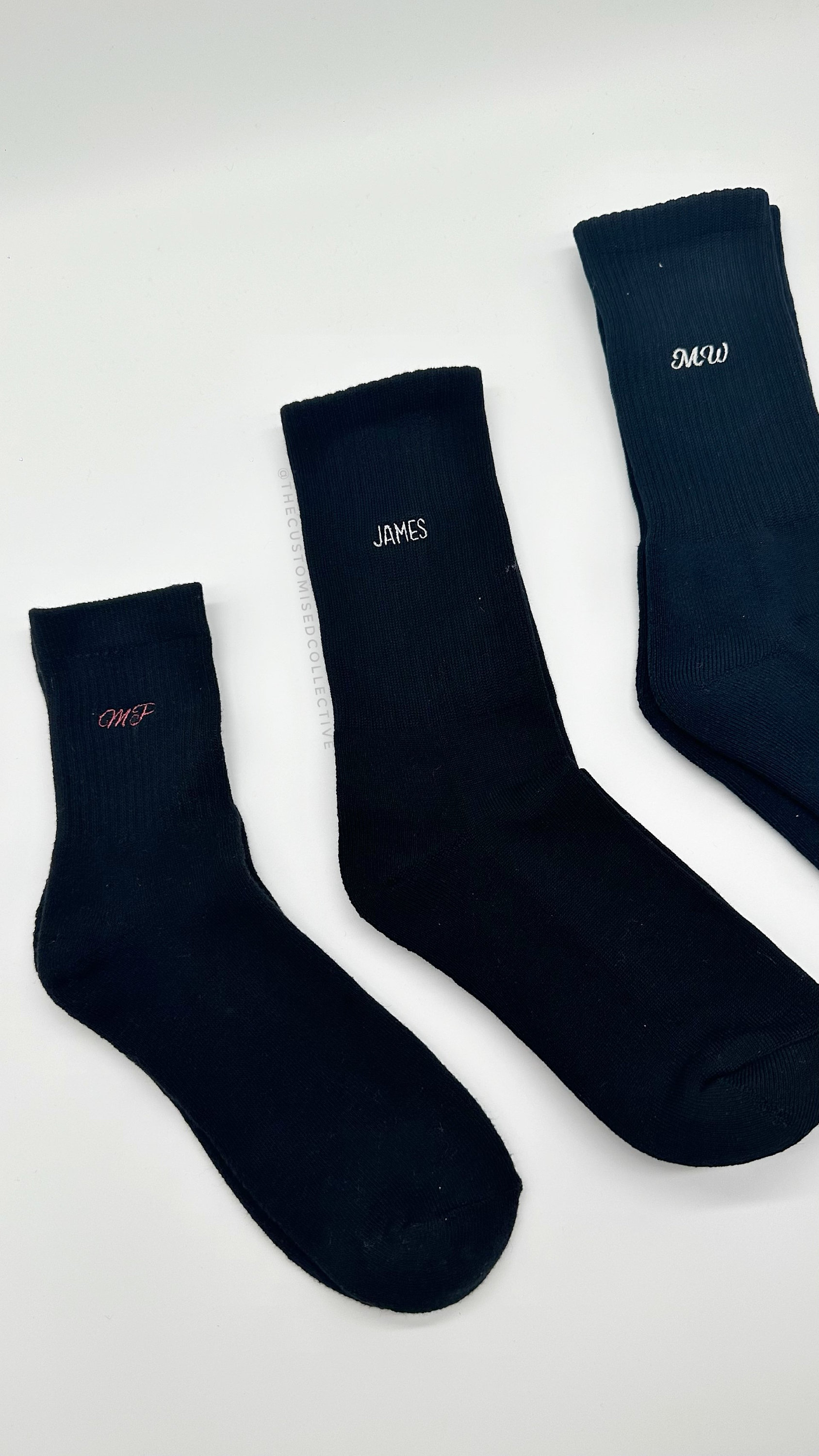 Personalized Initial Socks: Custom Embroidered Monogram Gift - Etsy ...