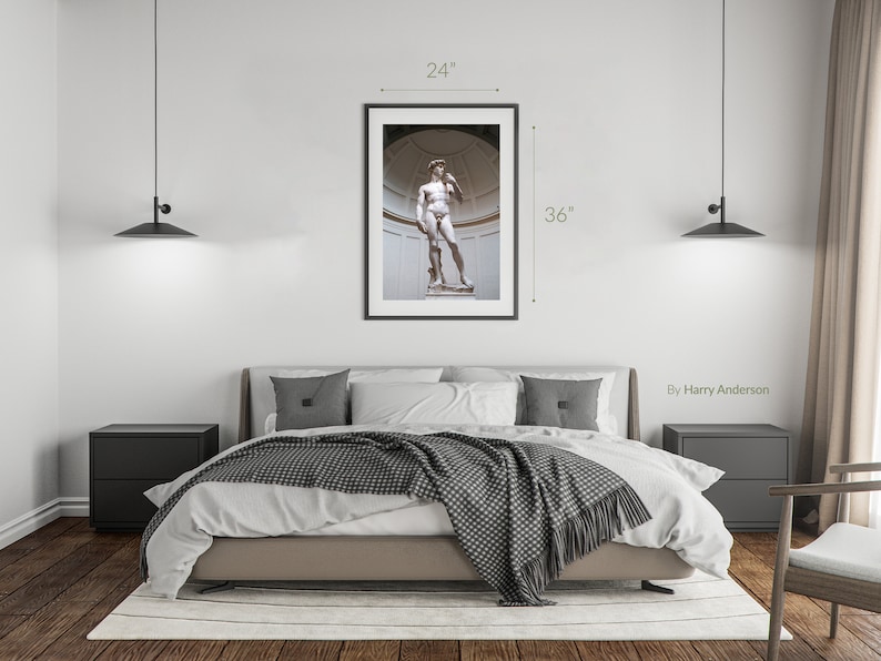 Marble Statue of David Italy Fine Art Canvas - Etsy