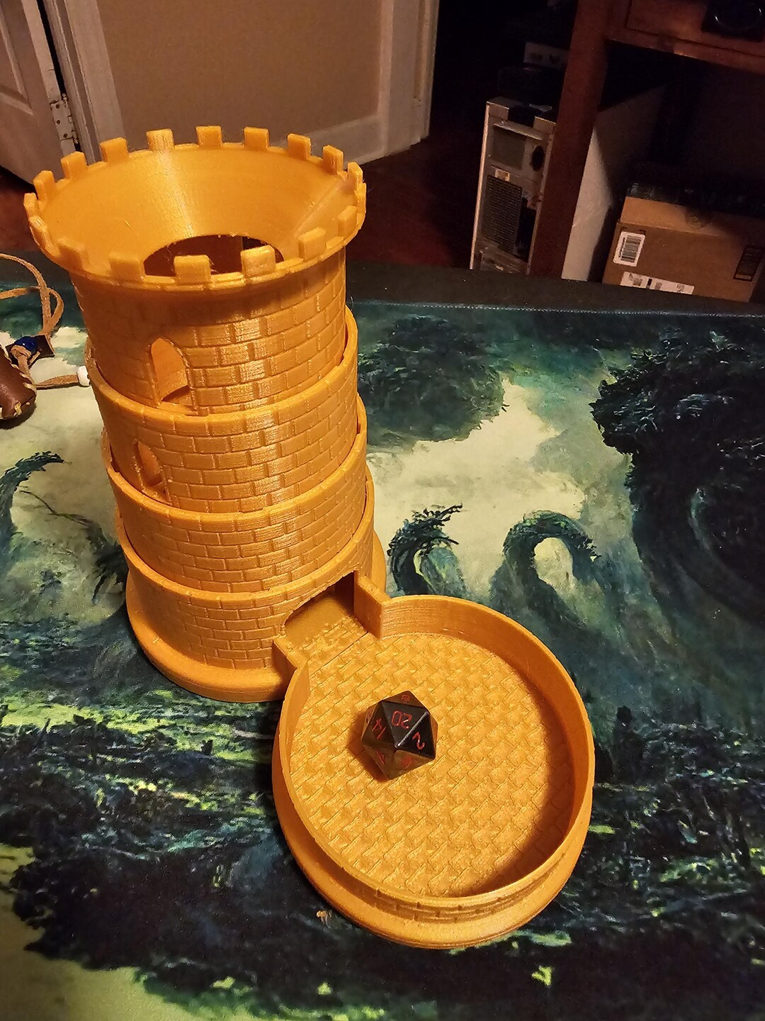 Collapsible Dice Tower gold - Etsy