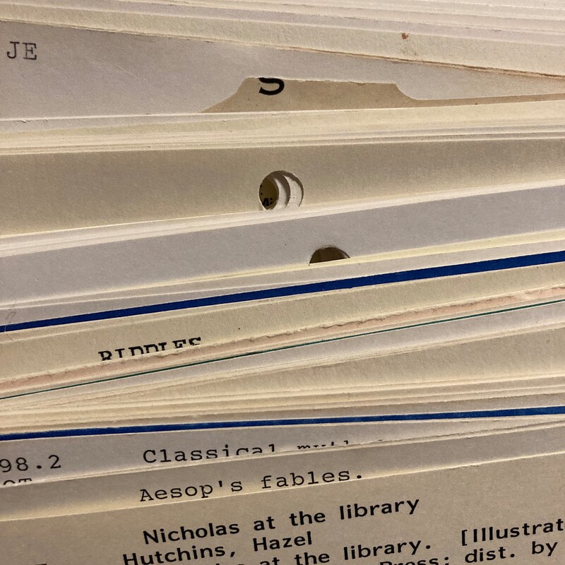 Library Card Catalog - Etsy